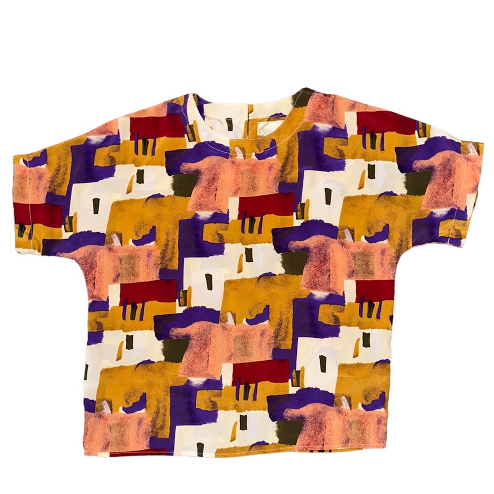 Che Studio Colorblock Blouse - Gem